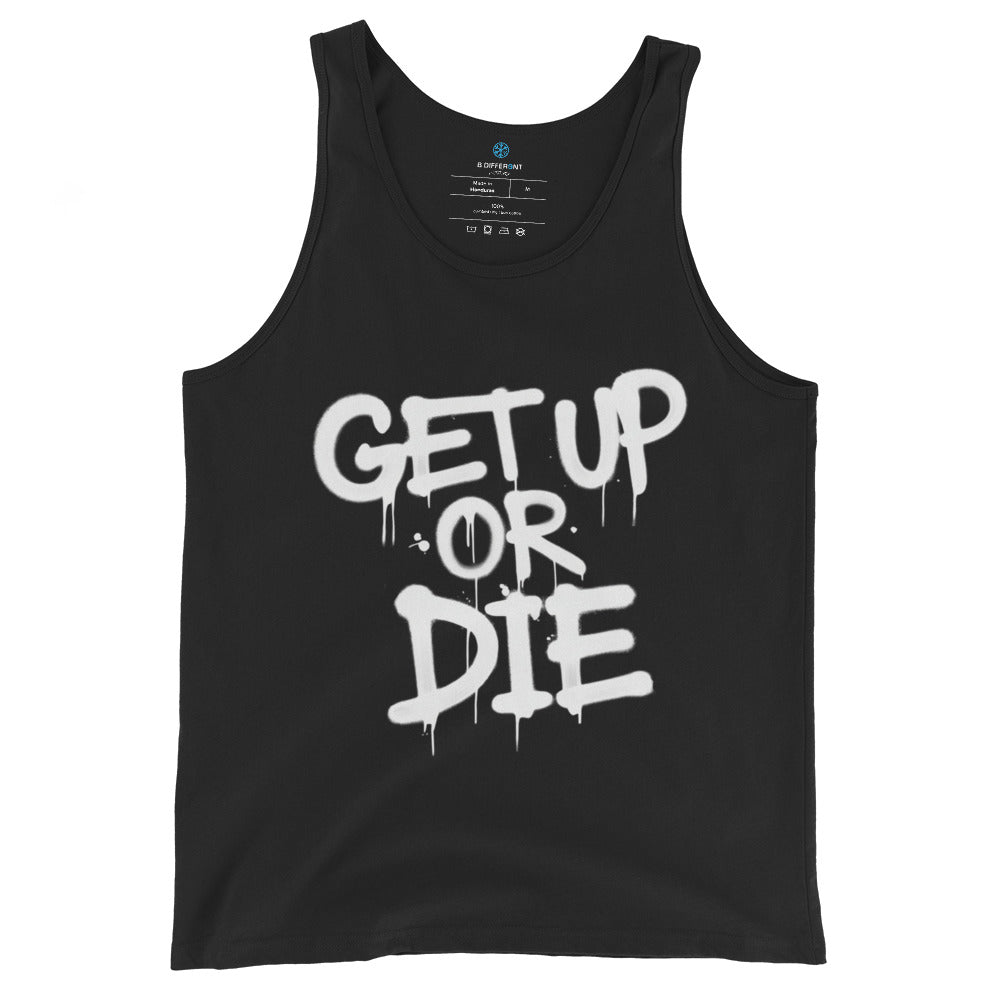 Get Up Or Die Graffiti Tag Tank Top | B.Different Clothing