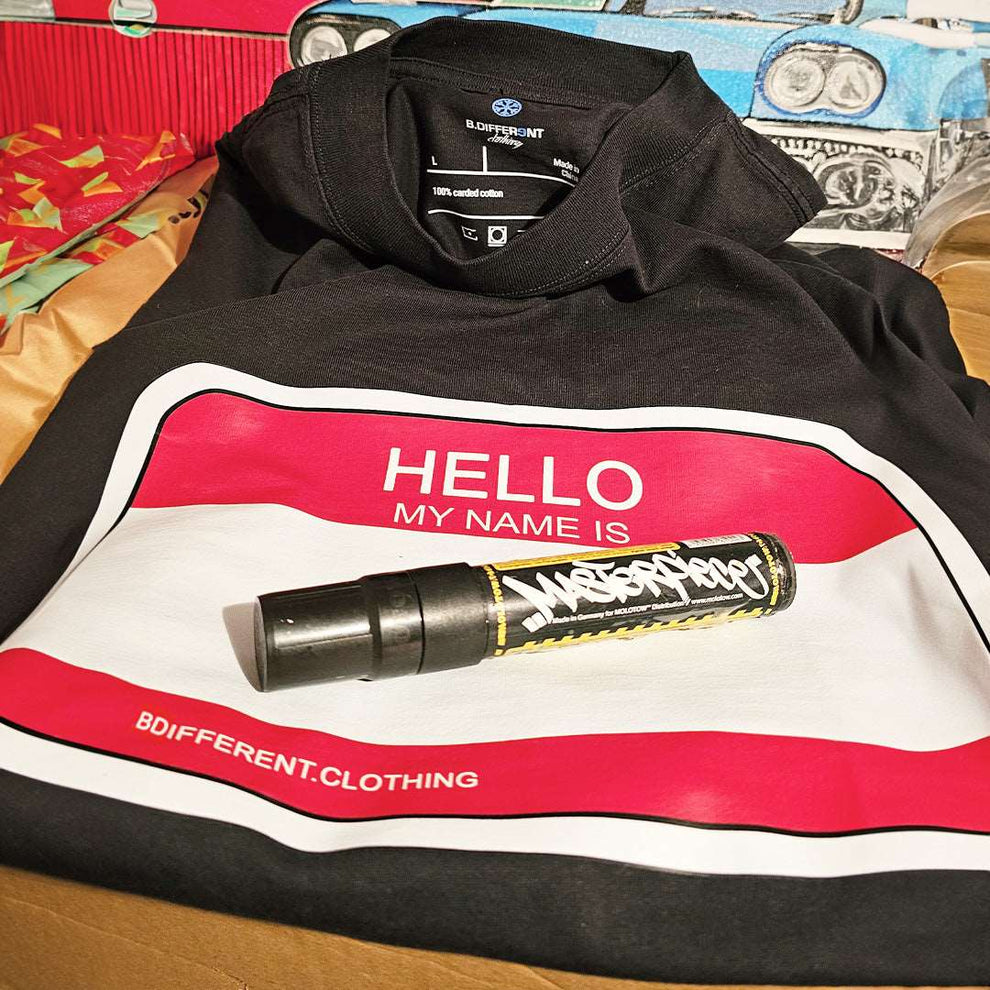 Hello My Name Is Sticker Graffiti Collection | B.Different Clothing